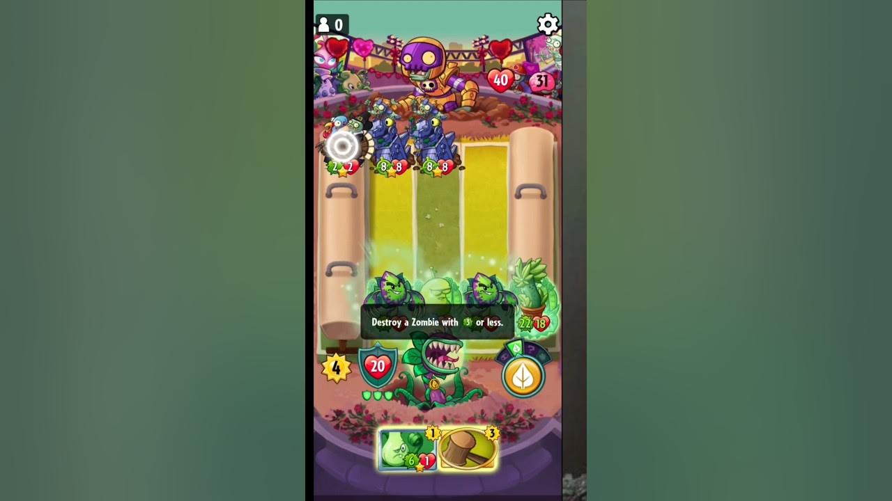 Plants vs. Zombies Heroes: Today's Challenge PUZZLE PARTY CHOMPZILLA VS RUSTBOLT #pvzheroes ...