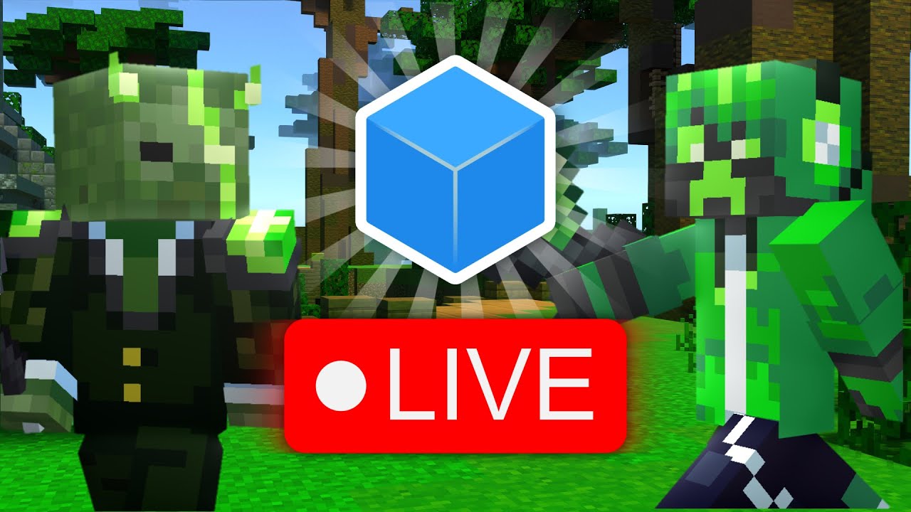 Live Streaming on Cubecraft Games Playing With Viewers - YouTube