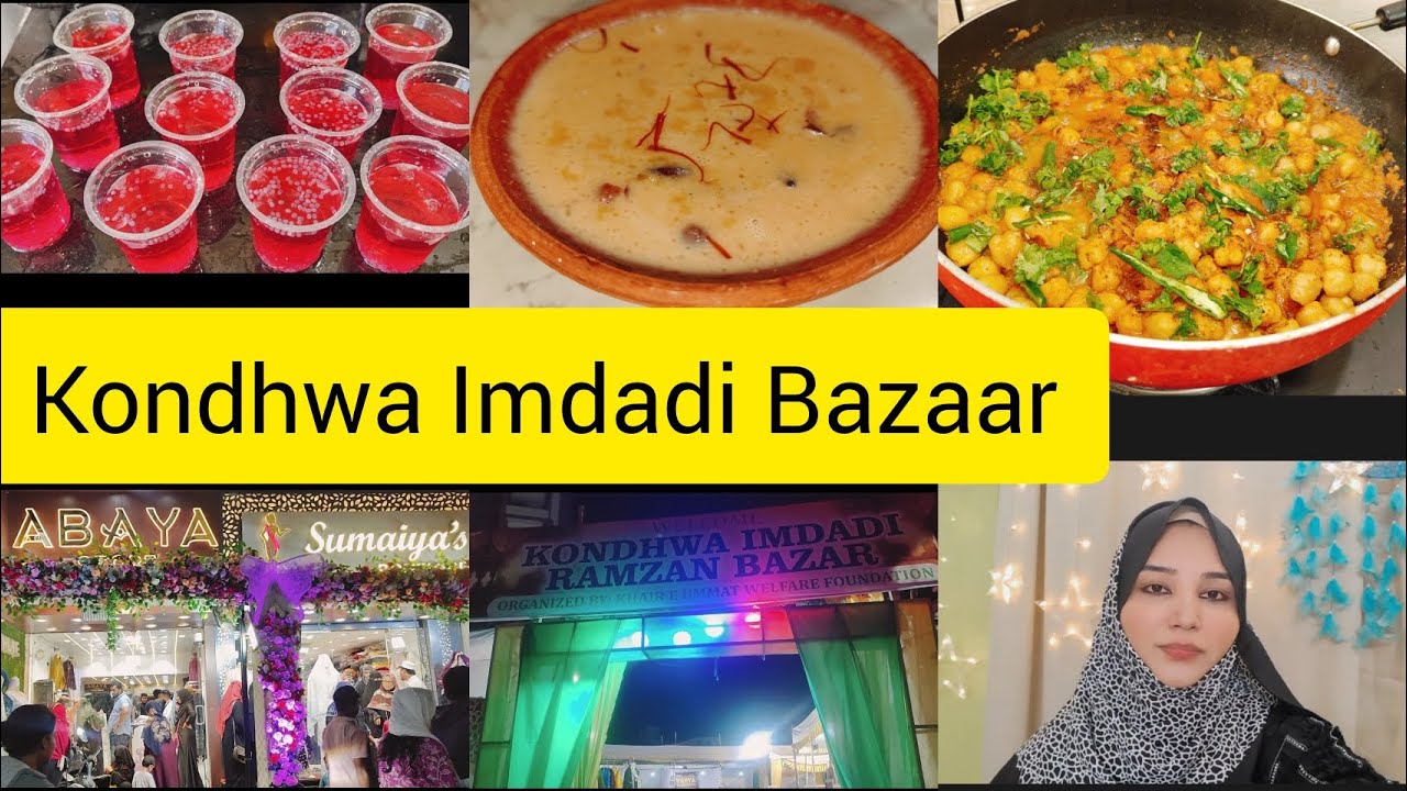 Ramzan Bazaar | Eid shopping market | Imdadi Bazaar Kondhwa | Chole ...