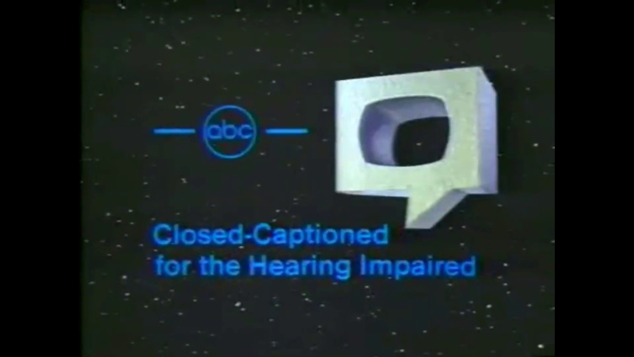 ABC [American Broadcasting Company] Closed Caption Bumper (1984 ...