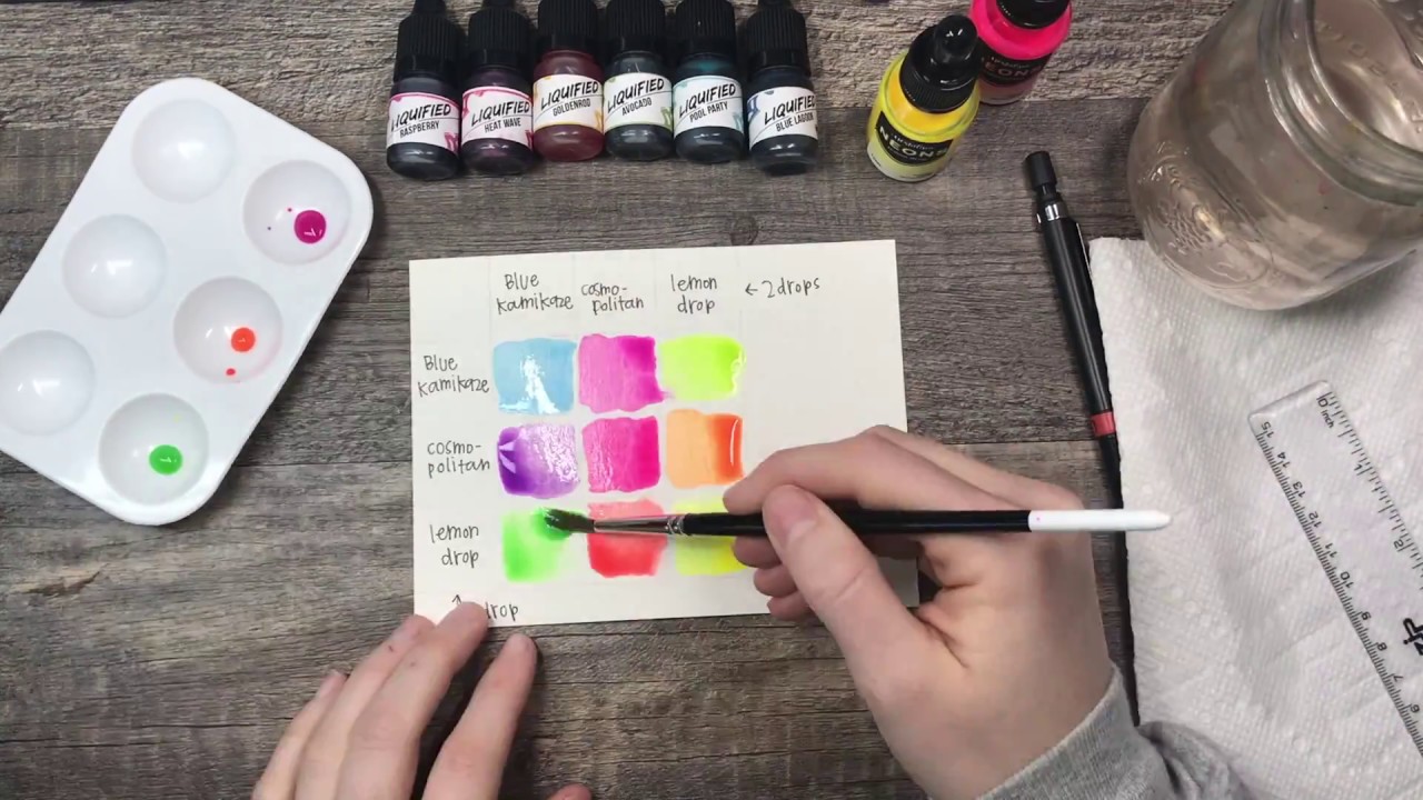 Neon Color Chart - YouTube