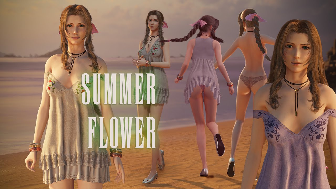 Aerith Mod. Outfit "Summer Flower" - YouTube