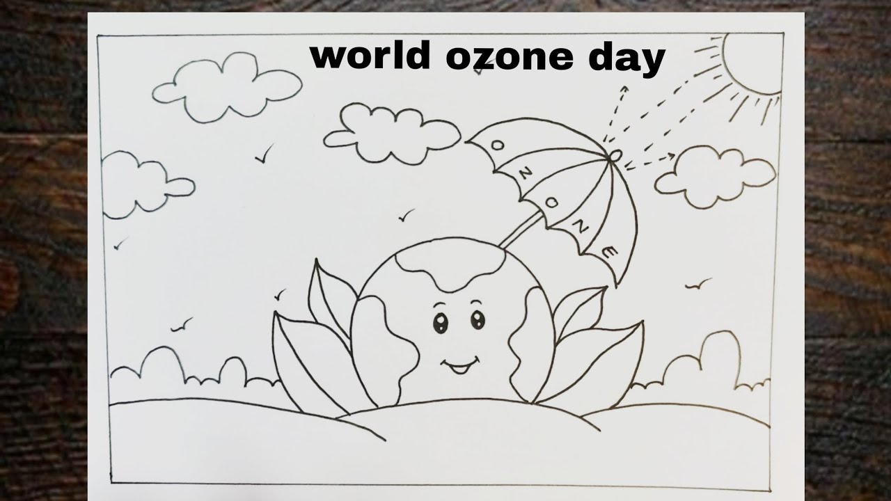 Ozone Day Drawing / save ozone layer poster / Ozone day poster making ...