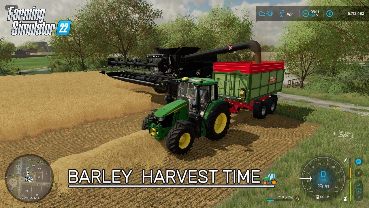 "Harvesting Barley & Expanding the Farm: New Field Purchase in Farming ...