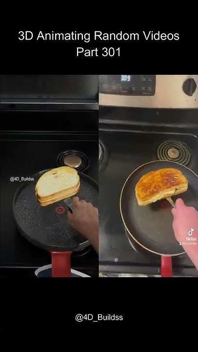 Grilled cheese (3D Animating Random Videos) (Part 301) #Shorts - YouTube
