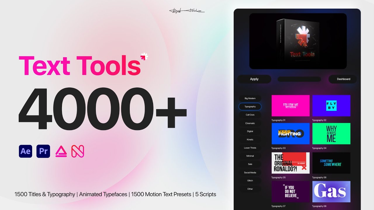 Text Tools - Most Versatile Text Package for After Effects & Premiere ...