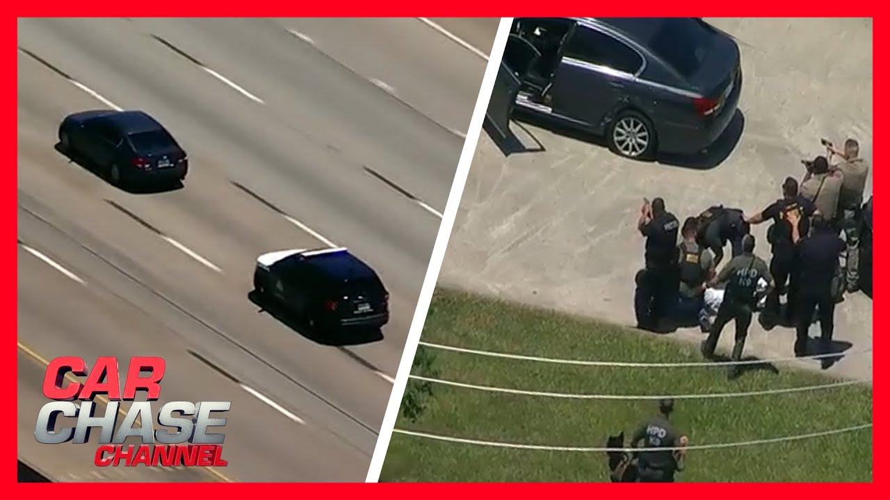 FULL POLICE CHASE: Hour long chase ends with dramatic arrest | Car ...