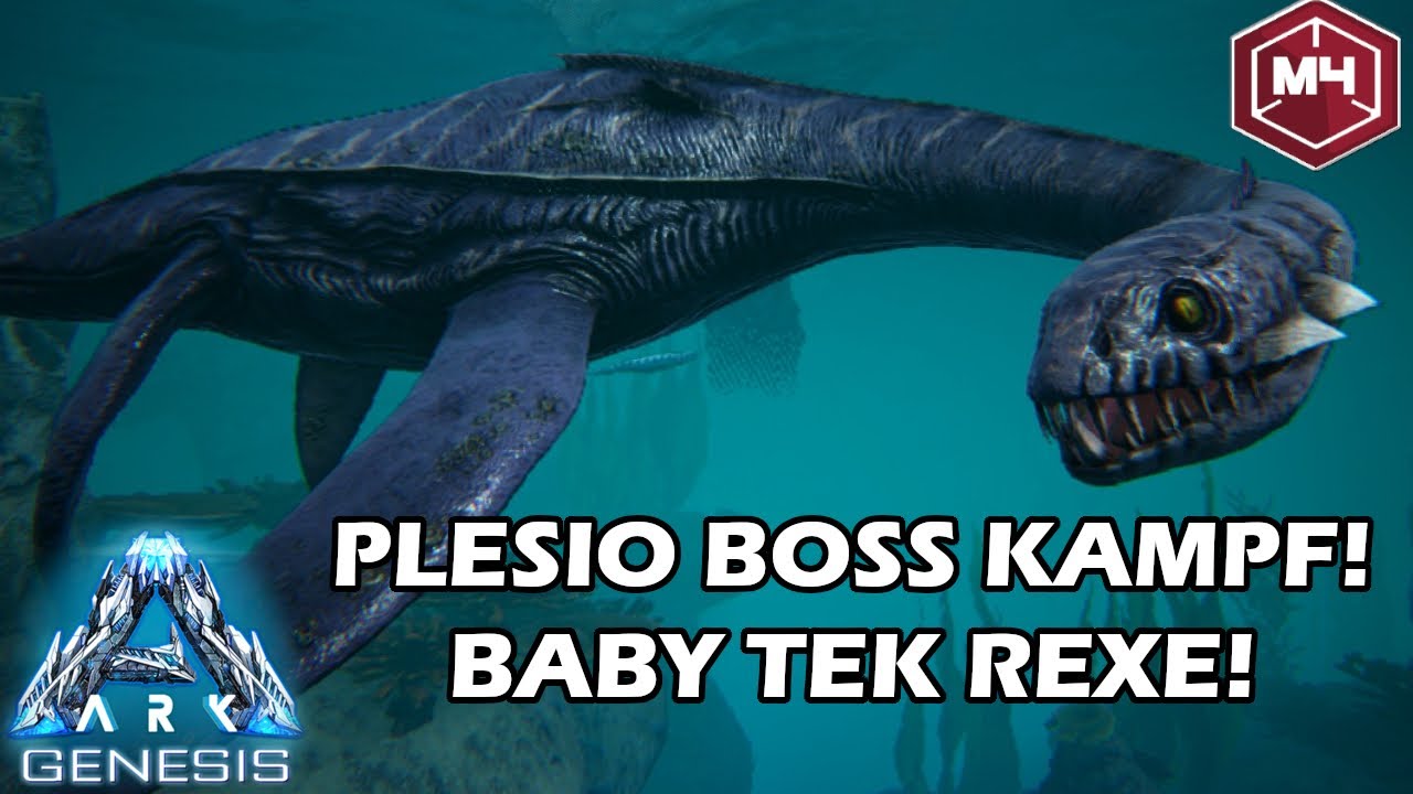 ARK Genesis DLC - PLESIO BOSS! Gesichert und Geladen Mission! 😨🦖BABY ...