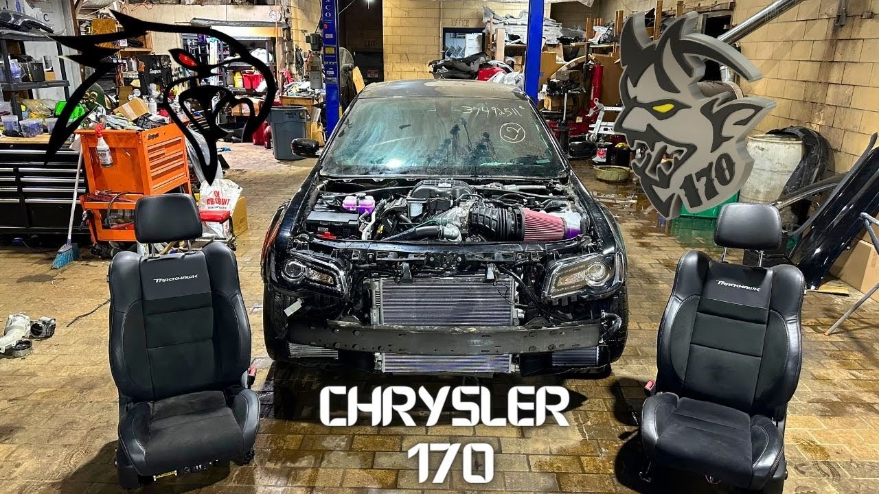 INSTALLED TRACKHAWK SEATS IN MY AWD CHRYSLER 170 + NEW SRT HEADLIGHTS ...