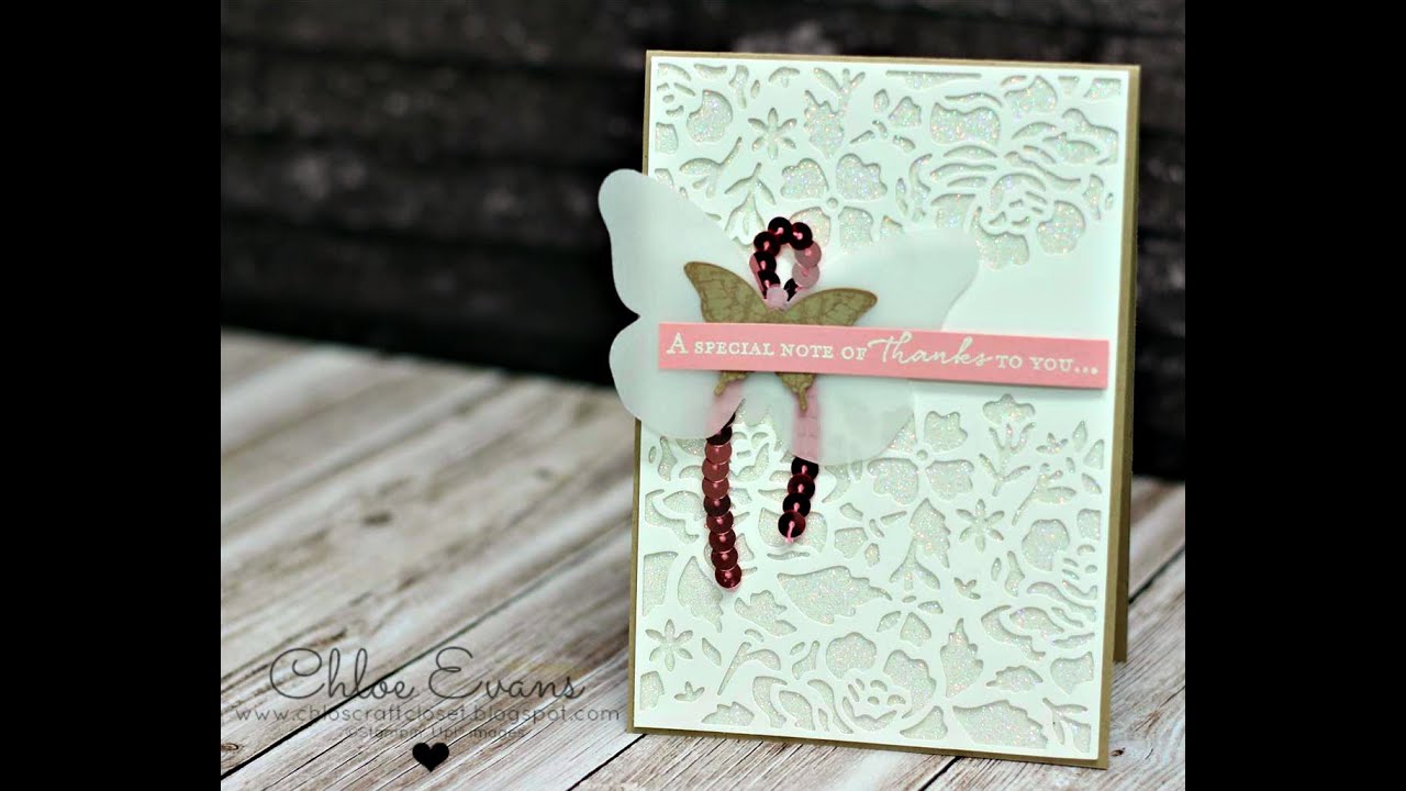 Floral Detailed Thinlits Card - YouTube