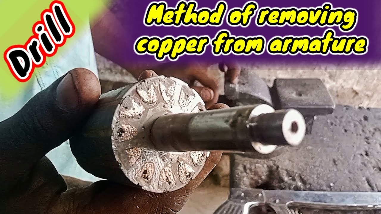 Watch how to remove copper from armature in this video - YouTube