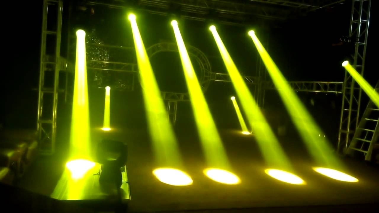 Touch beam 15R moving head light - YouTube