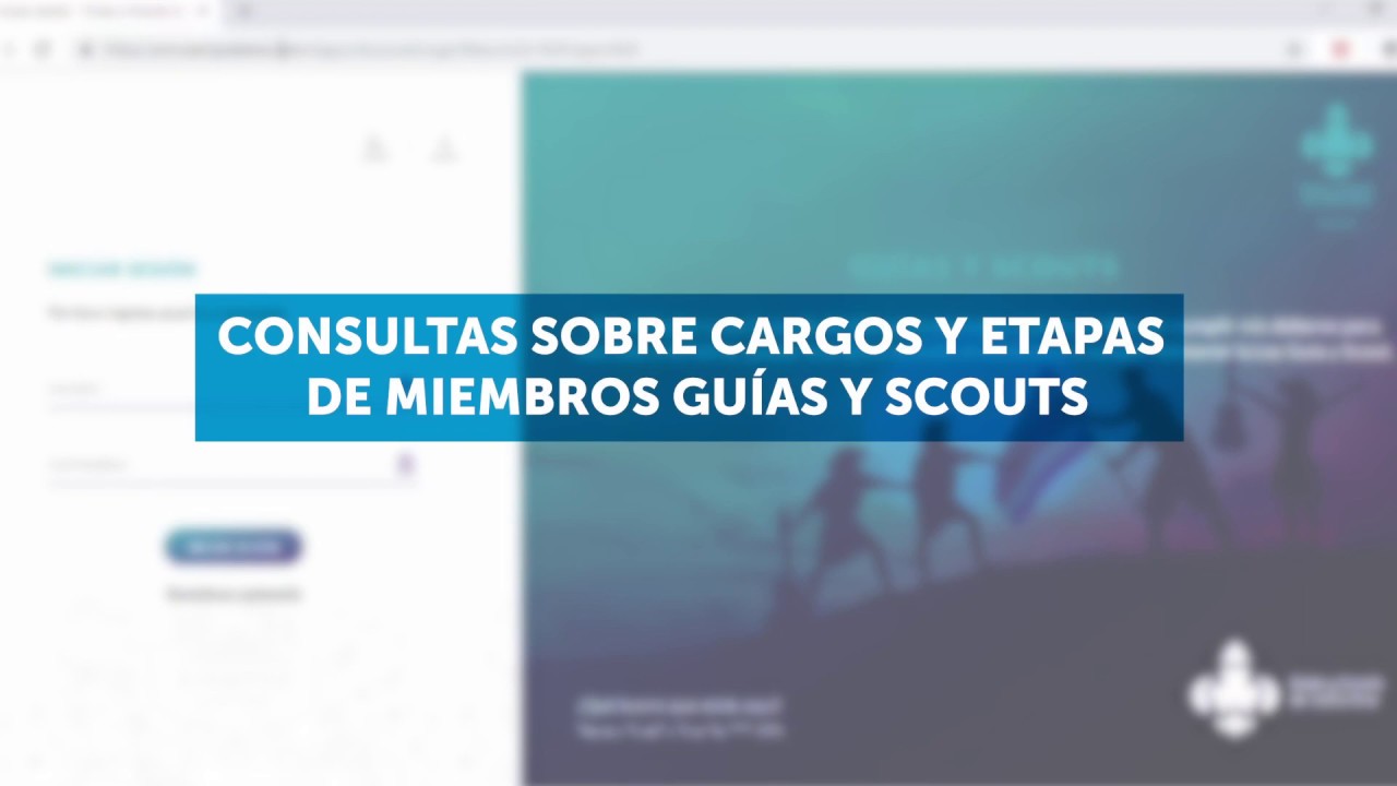Consultas sobre cargos y etapas de miembros Guías y Scouts - YouTube