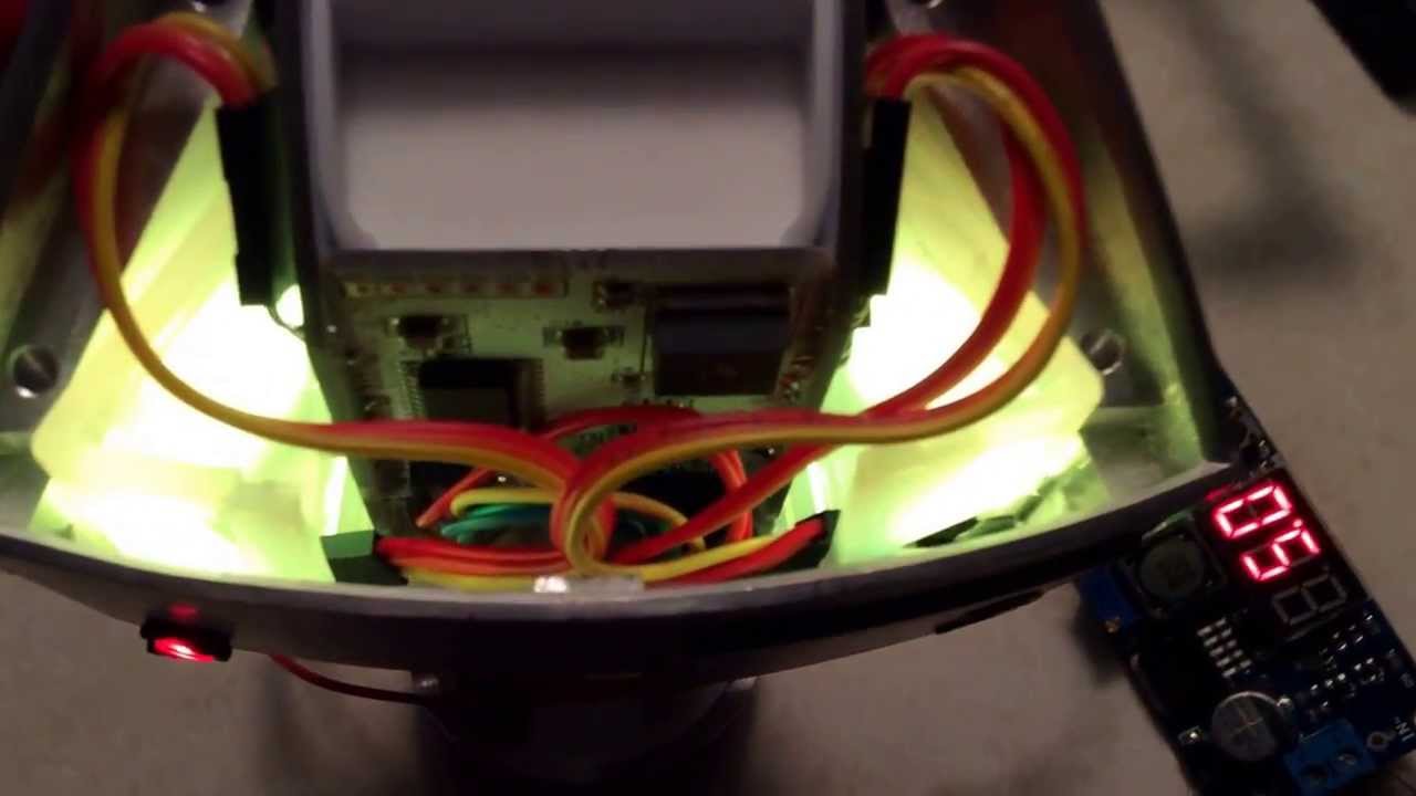 Periscope lighting kit R2-D2 astromech R2-X2 artooX2 wiring. - YouTube