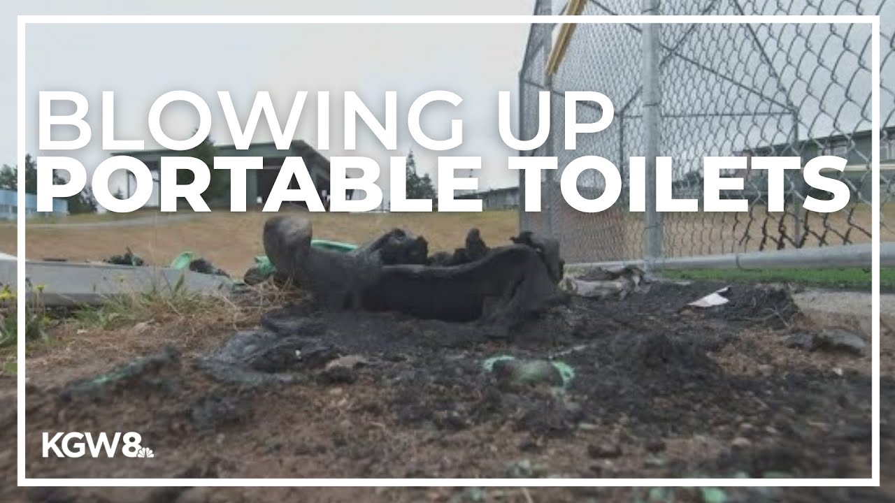 Search for suspect blowing up portable toilets in Seattle area - YouTube