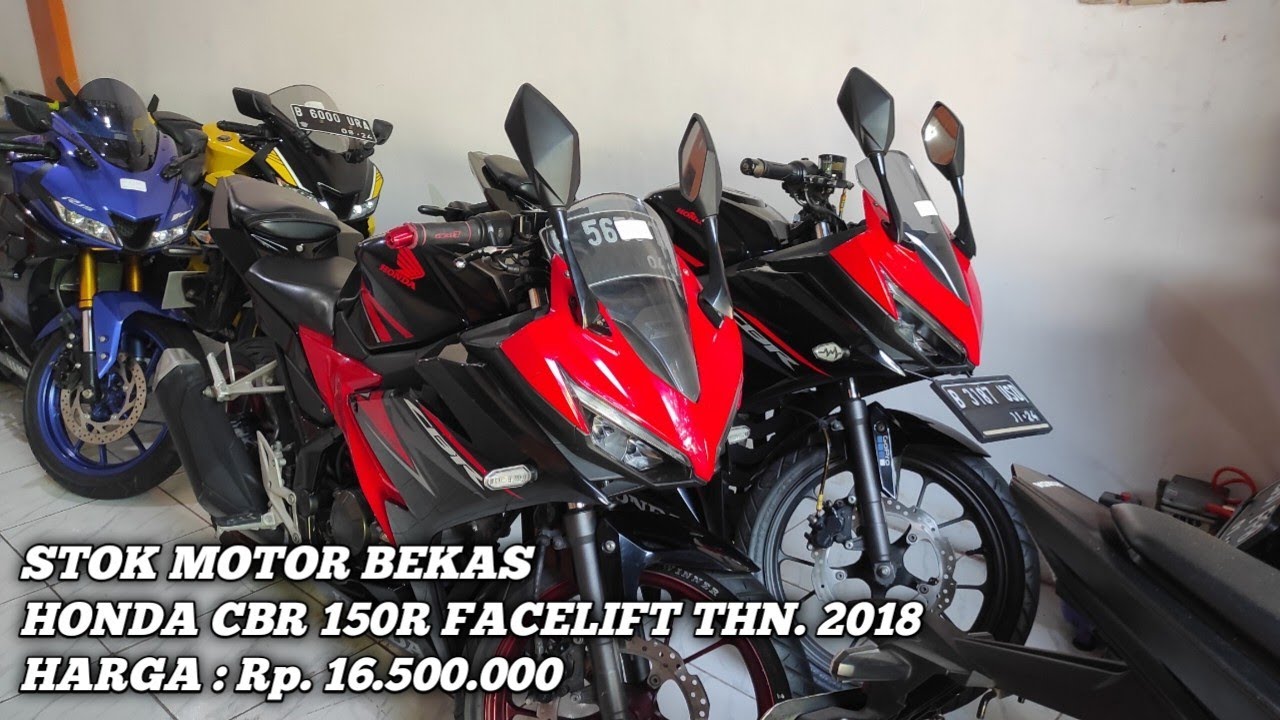 HONDA CBR 150R FACELIFT THN 2018 HARGA : Rp. 16.500.000 - YouTube
