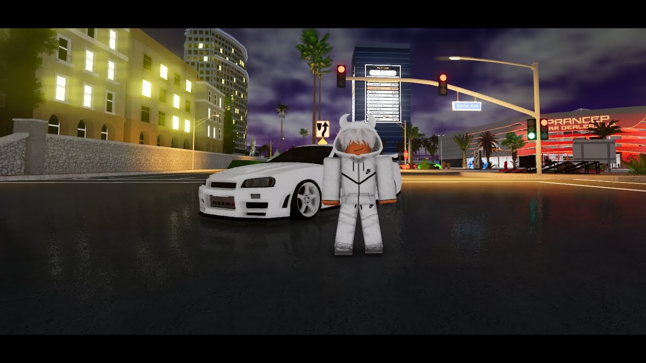 I Built An All White Skyline R34 In DE Roblox | Driving Empire | - YouTube