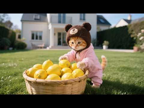 Le cadeau d'un chaton roux pour sa maman grâce à sa vente de limonade ! 🍋🎁 Compilation