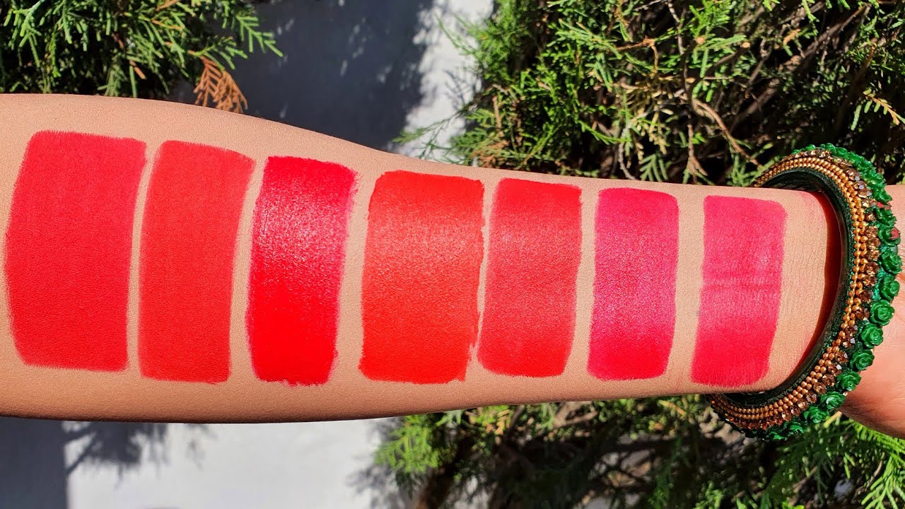 SUGAR TOP 6 LONGLASTING RED LIPSTICK FOR BRIDAL MAKEUP KIT | RARA | RED ...