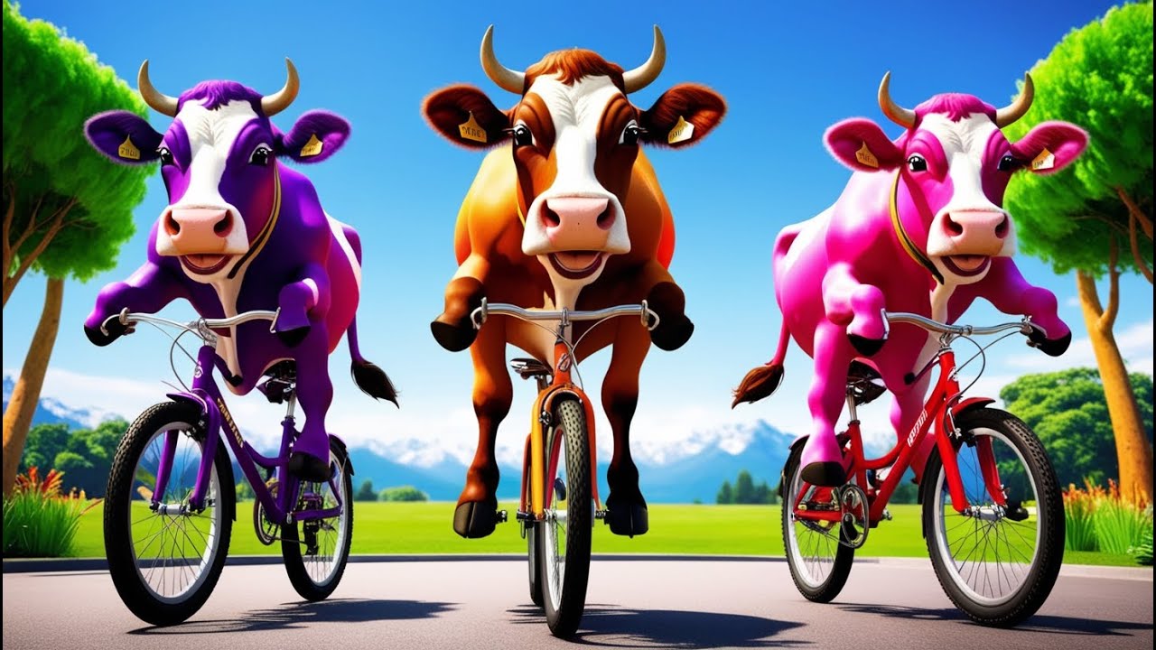 FUNNY COW DANCE FOR 9 MINUTES | Cow Song & Cow Videos 2024 | Cow music ...