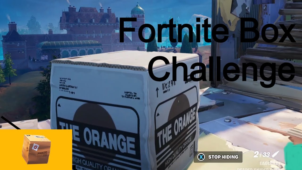Fortnite Cardboard Box Challenge - YouTube