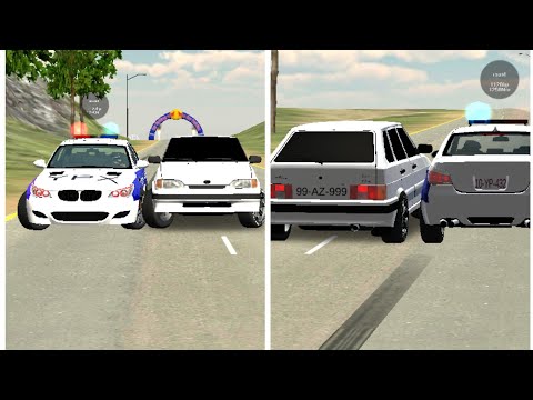 car parking Vaz 21014 qəza polisden qacış