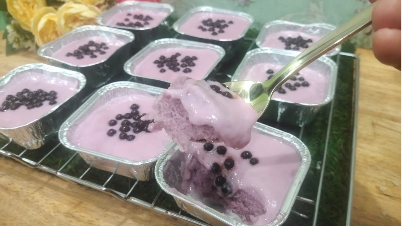 Cake Taro Lumer,..Simpel dan Gak Perlu Pakek Oven - YouTube