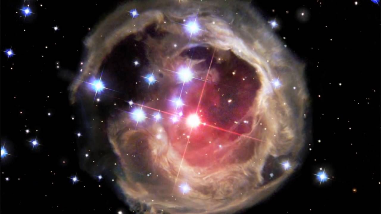 Взрыв звезды V838 Единорога - YouTube