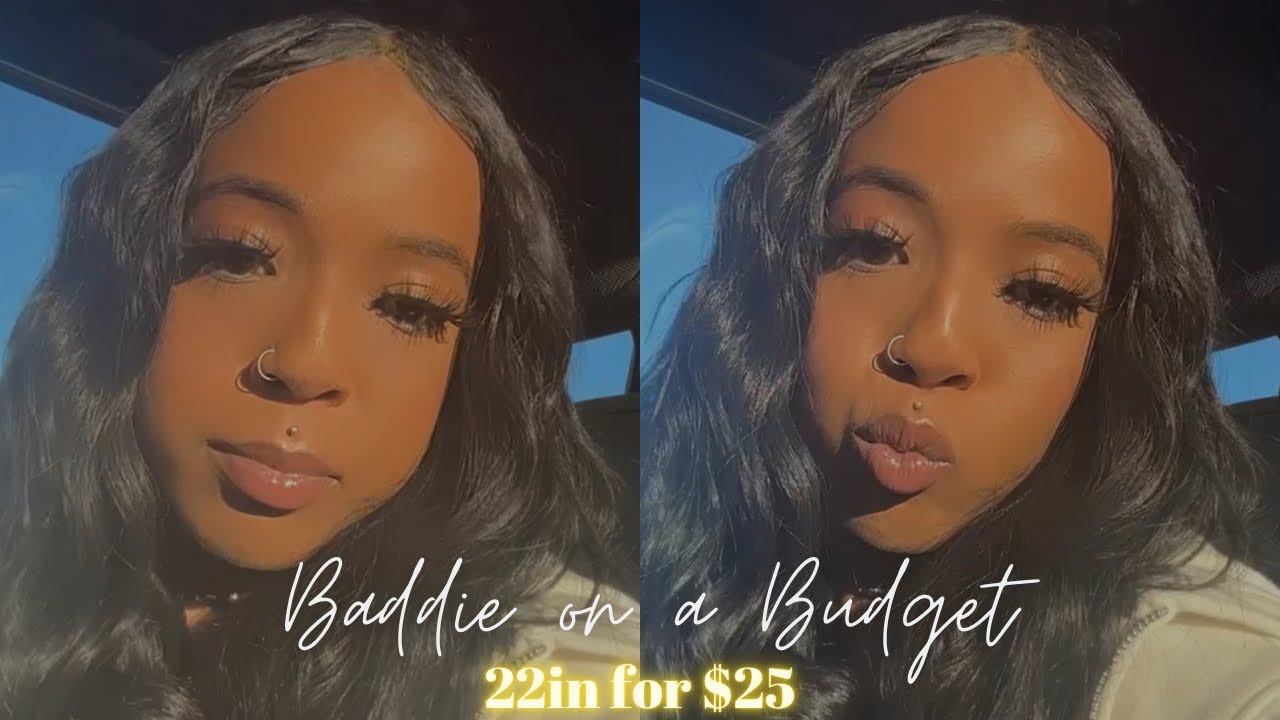 watch me: 22in body wave closure quick weave install | baddie on a ...