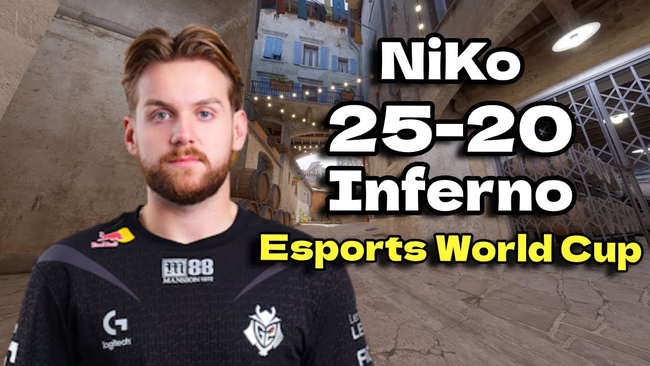 CS2 POV | G2 NiKo (25/20) vs The MongolZ (Inferno) Esports World Cup ...