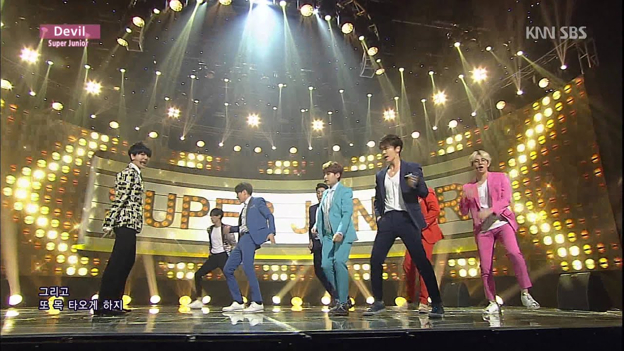 150809 Devil--Super Junior@Inkigayo인기가요 - YouTube