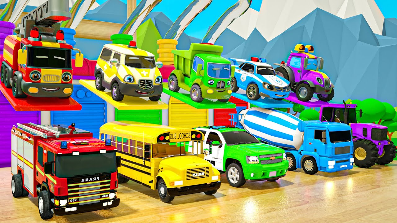 Finger Family | School bus and 5 baby cars | Baby Nursery Rhymes & Kids ...