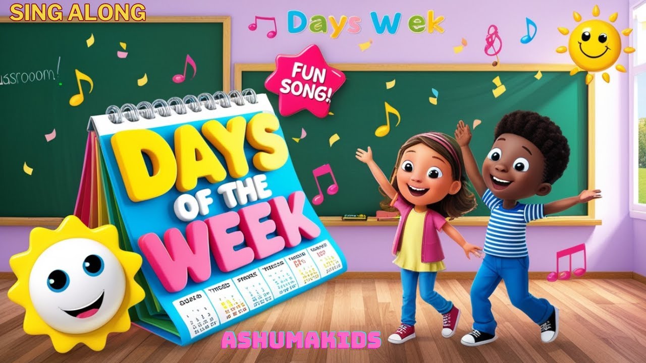 Days of the Week Song for Kids | Fun Learning with ASHUMAKIDS! | Sing ...