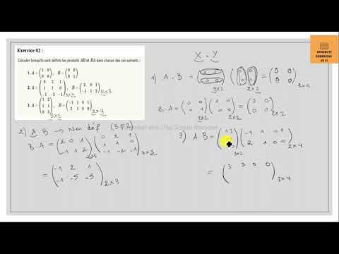 Exercice 02 : Produit de deux matrices - YouTube