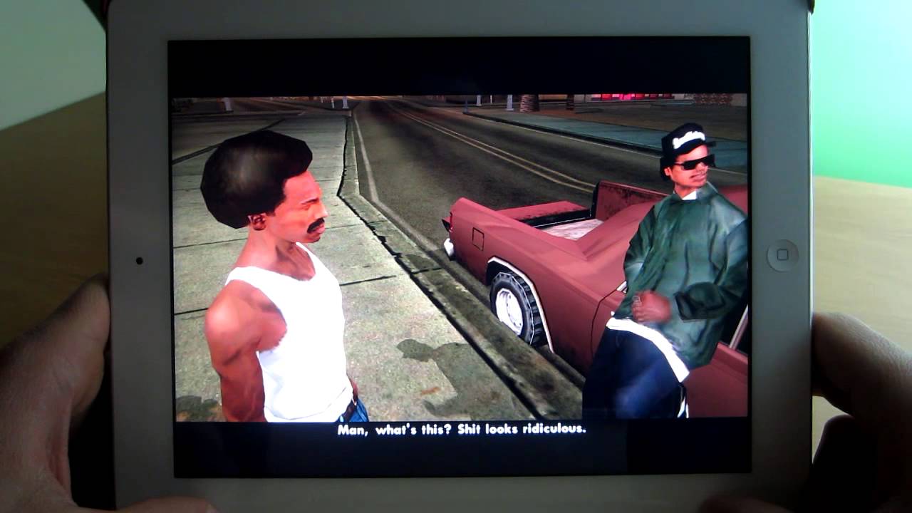 GTA San Andreas on Apple iPad 4 - Mission 2 - YouTube