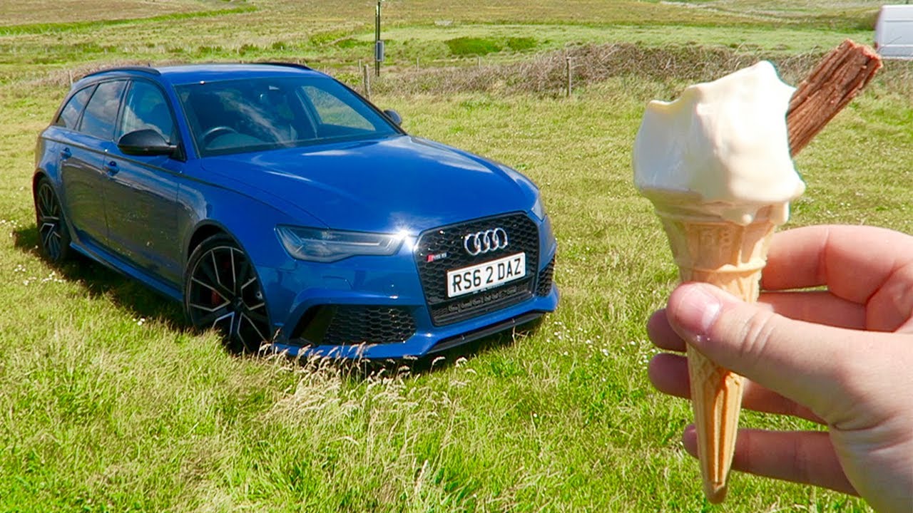 Getting ice cream in a 700 BHP Audi RS6 - YouTube