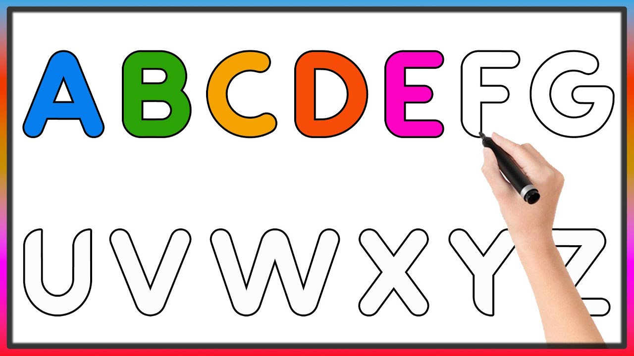ABC for Kids | Alphabet writing for kids | A to Z | Write the alphabet ...