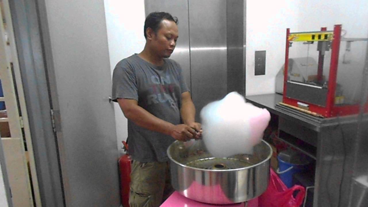 Flower Candy Floss Making Process - YouTube