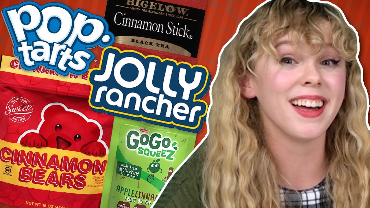 Irish People Try Cinnamon Flavoured Everything - YouTube