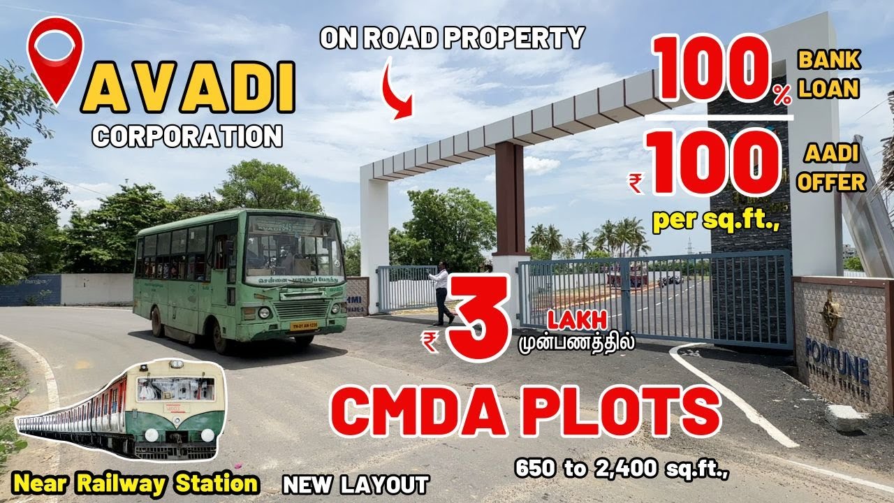 CMDA Approved Plots in Chennai | Avadi Corporation | Plots for sale in ...