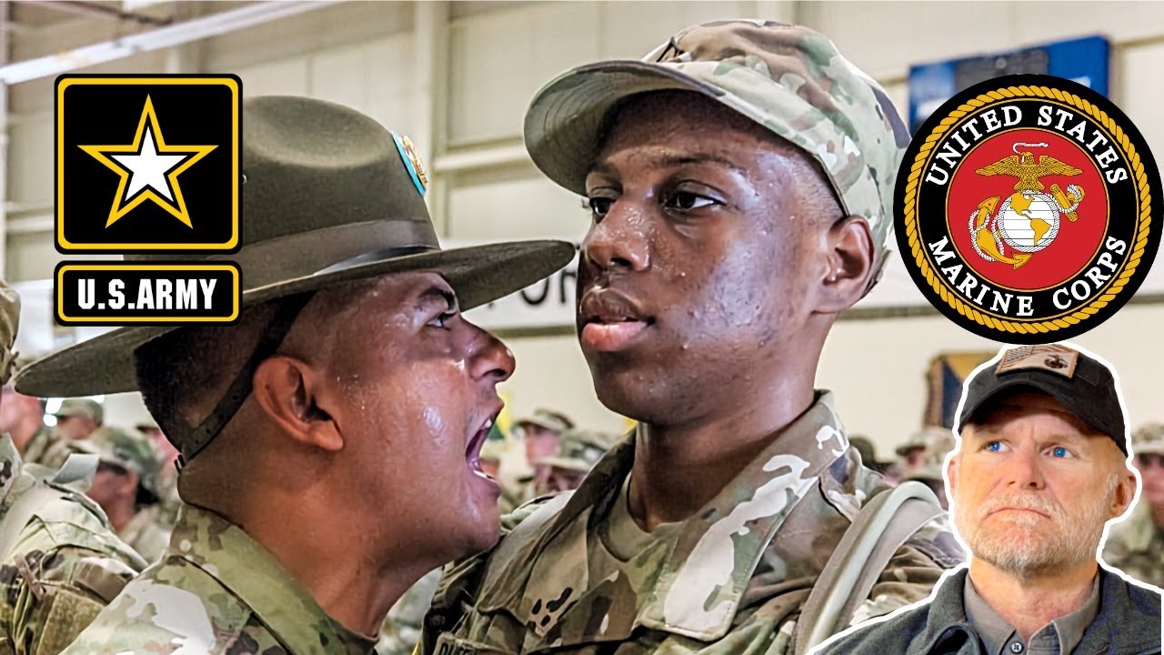 Marine Reacts To Army Recruits At Boot Camp By Business Insider Youtube