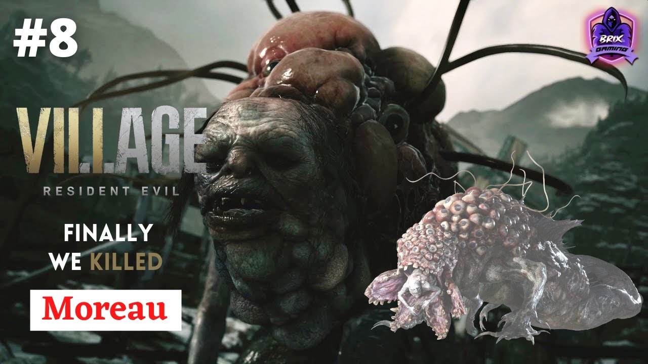 KILLED MOREAU ( FISH MONSTER ) IN RESIDENT EVIL VILLAGE | RESIDENT EVIL ...