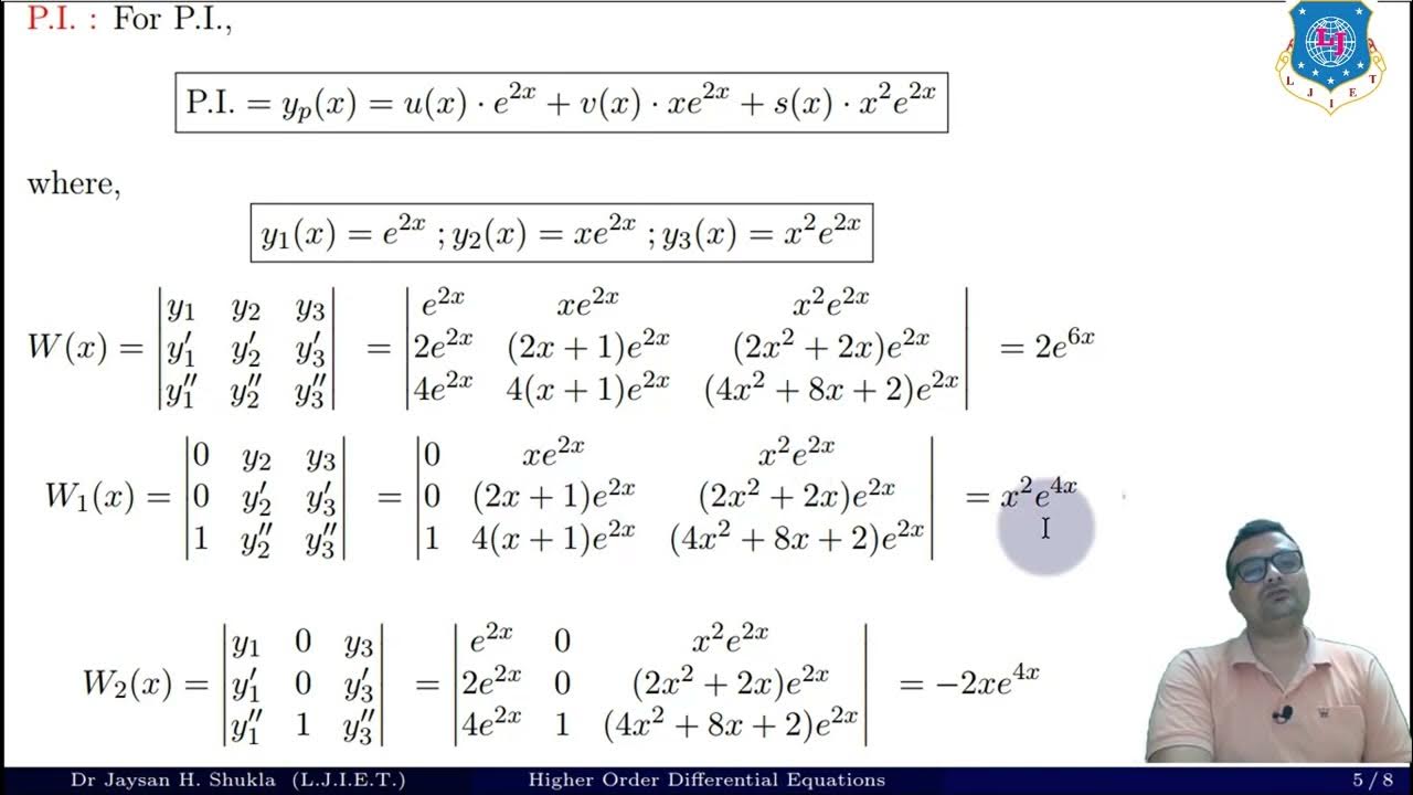Lec 60 Method of Variation of Parameters Case 2 Mathematics 02 First Year Engineering - YouTube