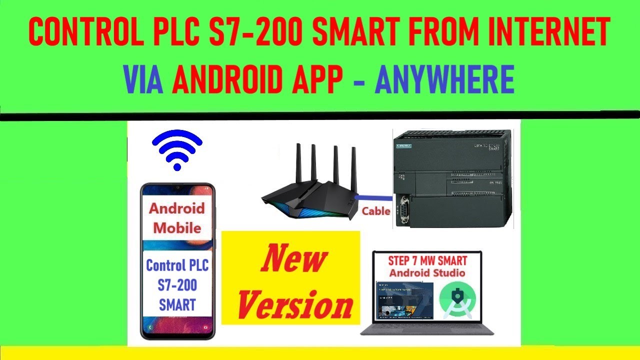 Control S7 200 SMART PLC from internet with Android App mobile anywhere ...