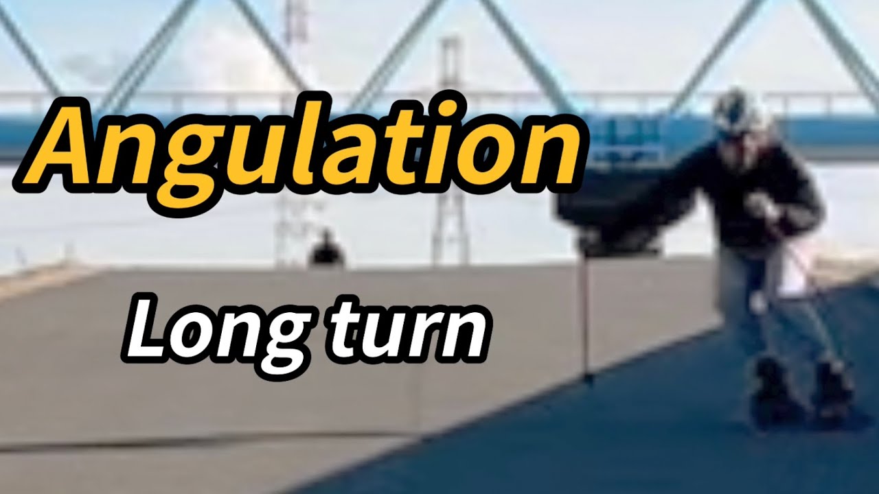 Skate to ski 215 / Angulation / Carving long turn / ターン後半外肩回らないよう意識 大回り ...