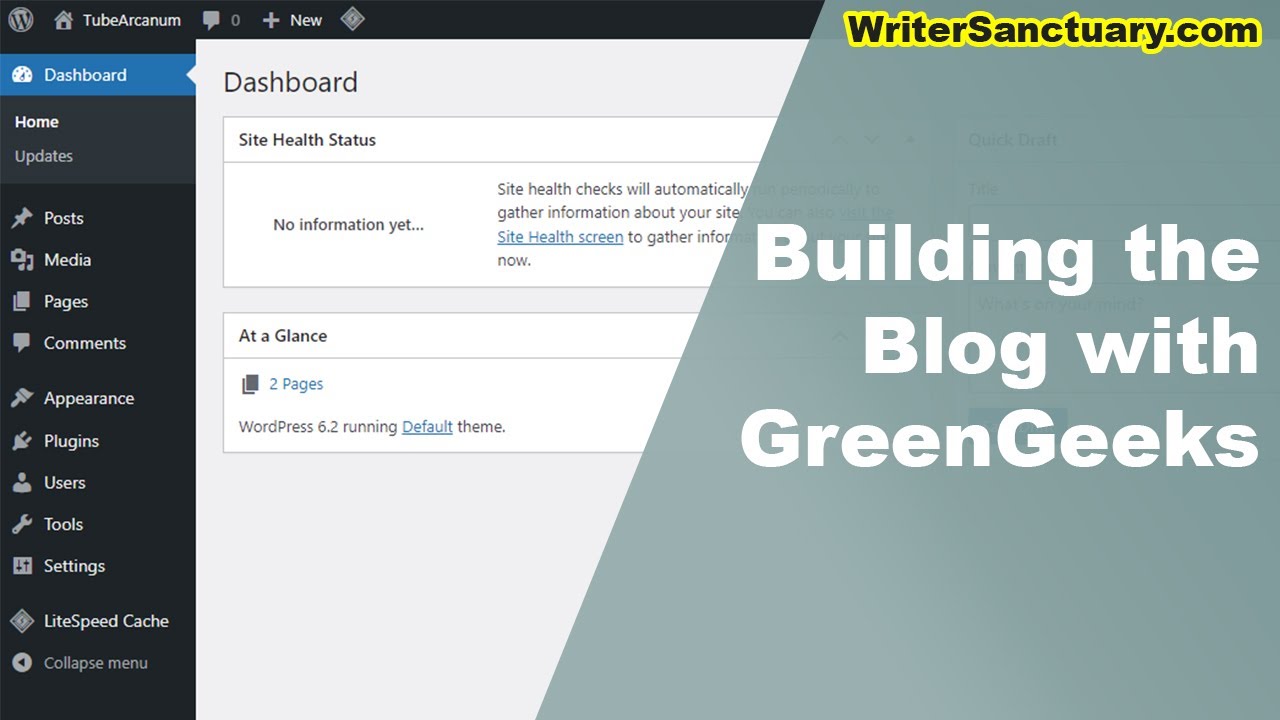 Building a New Blog: Using WordPress and GreenGeeks - YouTube