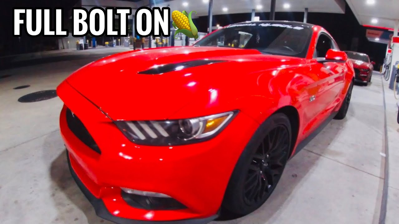 2018 E85 MUSTANG GT v.s. 2016 FBO MUSTANG GT RACE!! - YouTube