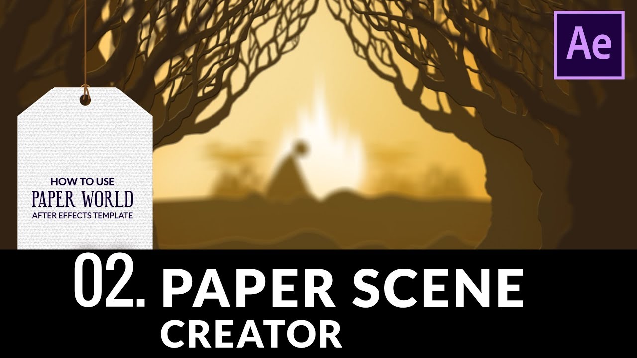 02 Paper Scene Creator - How To Use Paper World AE Template - YouTube