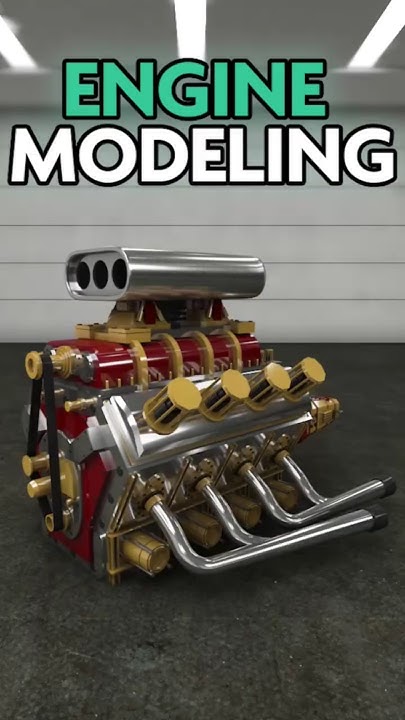 Engine Modeling in 3ds Max #3dsmax #engine #cars #carsengine - YouTube
