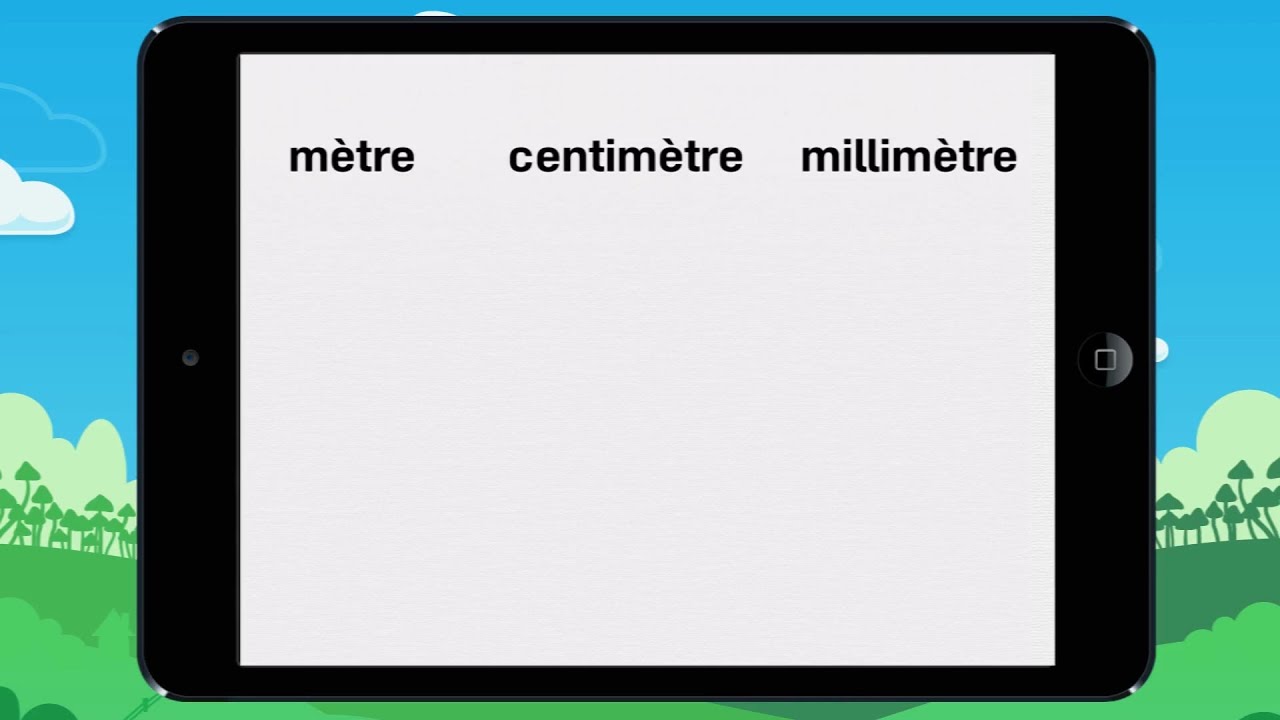 Vidéo 5 Leçon Découvre le mètre, le centimètre et le millimètre - YouTube
